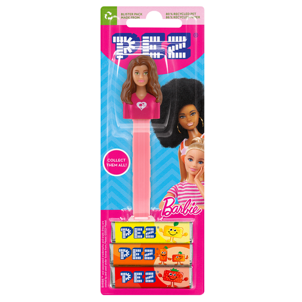 PEZ Barbie dispenser according to the movie | Barbie with brown hair