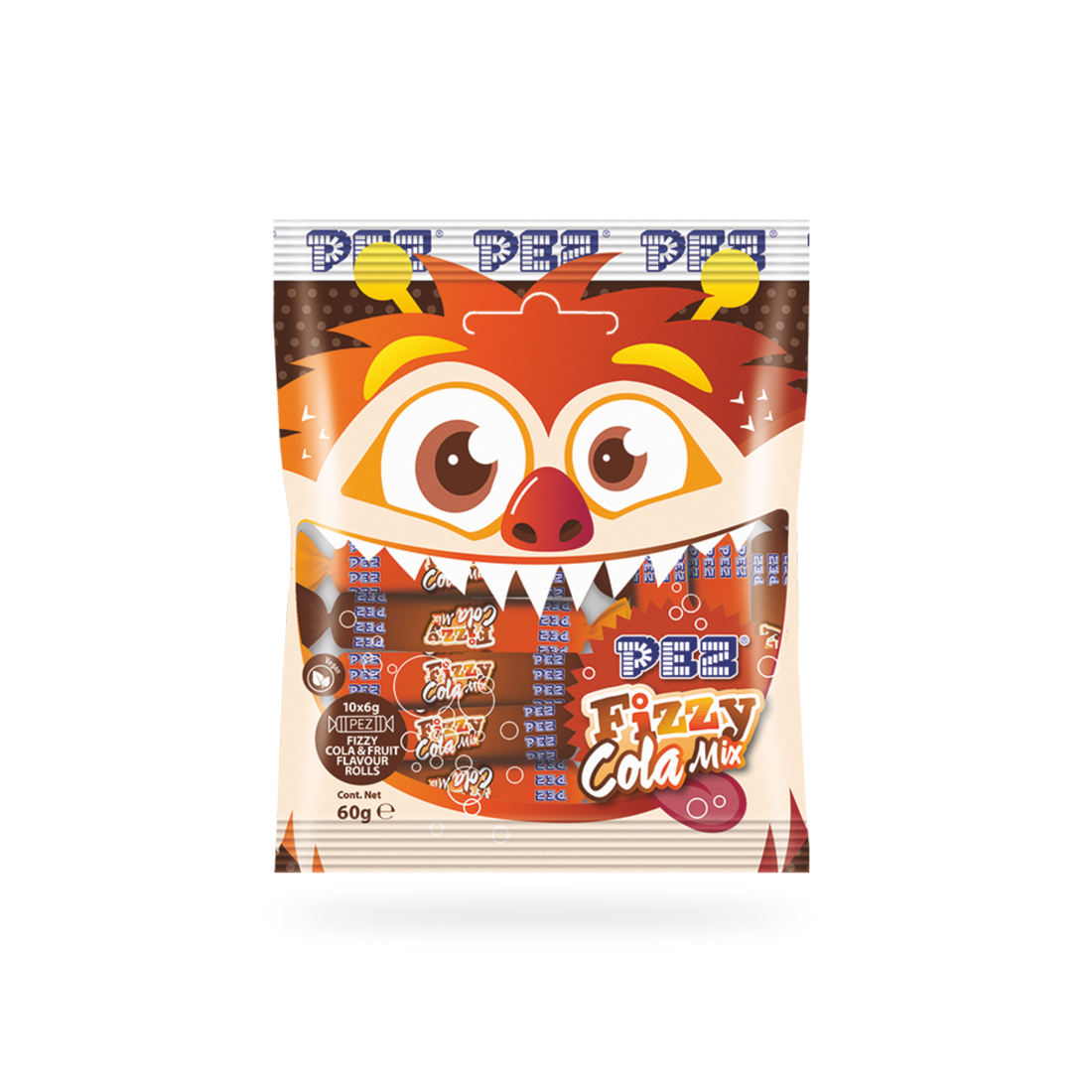 PEZ Cola Mix Fizzy Rolls 10-Pack | Buy PEZ Candy